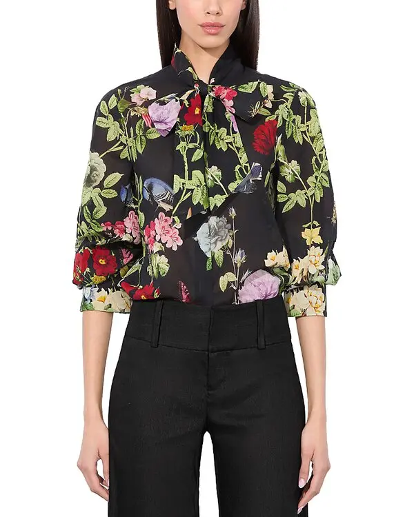 Alice + Olivia Lloyd Floral Blouse - Venus Floral