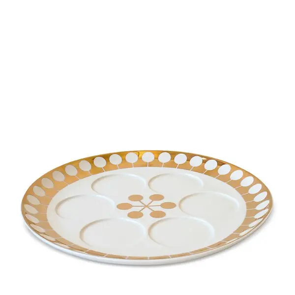 Jonathan Adler Futura Seder Gold Decal Plate - No Color