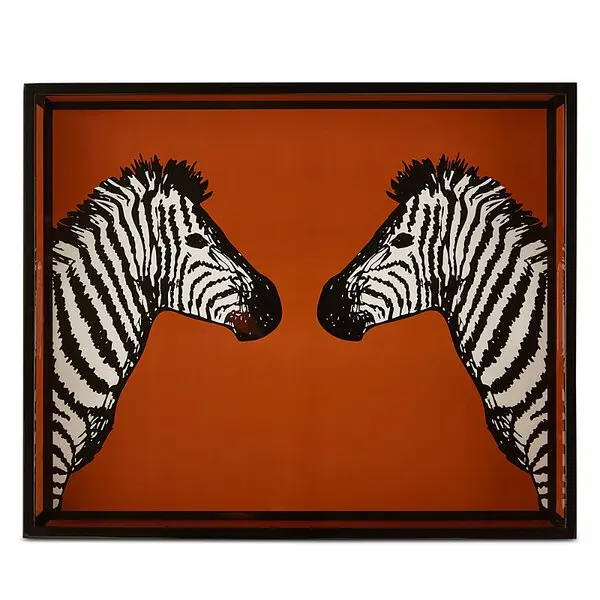 Jonathan Adler Zebra Lacquer Tray - No Color
