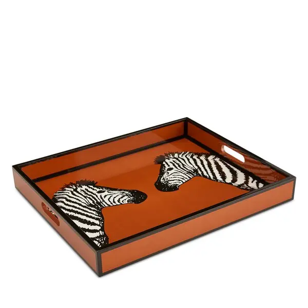 Jonathan Adler Zebra Lacquer Tray - No Color