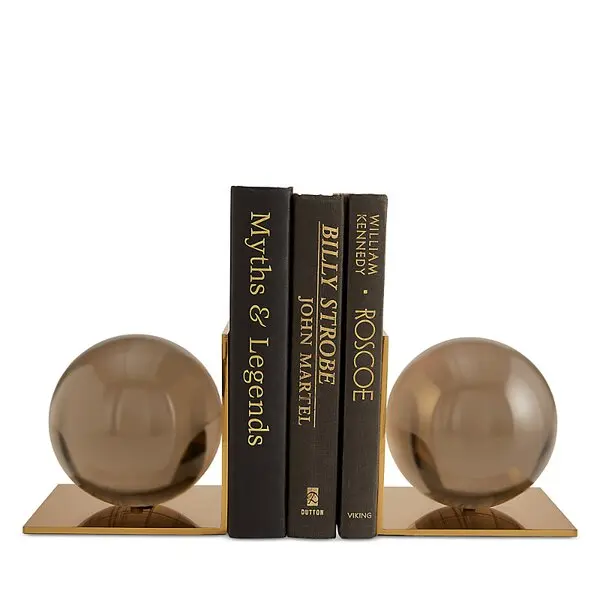 Jonathan Adler Globo Bookend Set - Brown