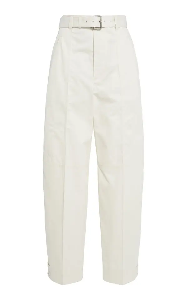 Bottega Veneta Belted Barrel Pants - Neutral