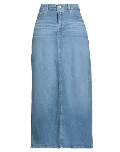 Ag Pencil Denim Skirt With Logo