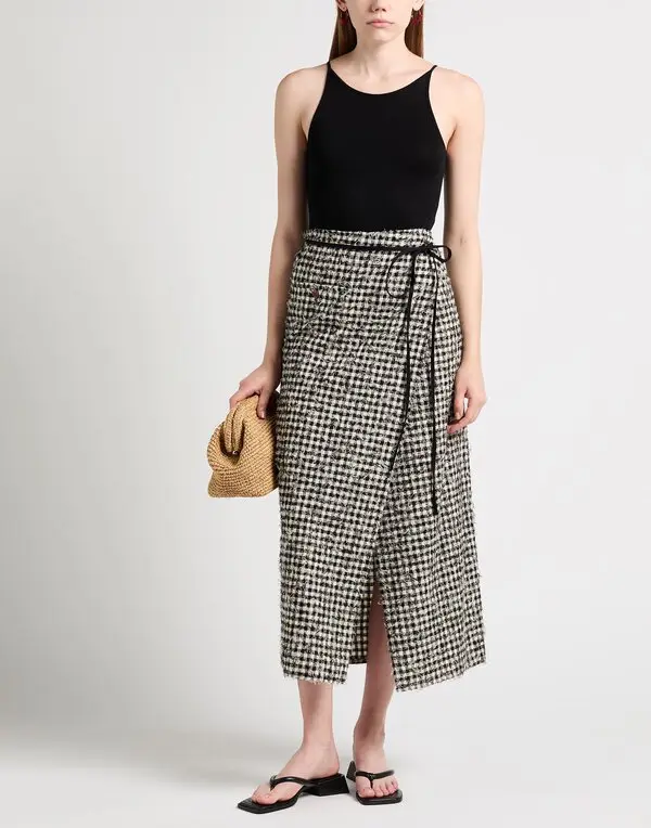 ALYSI Midi Cotton Skirt
