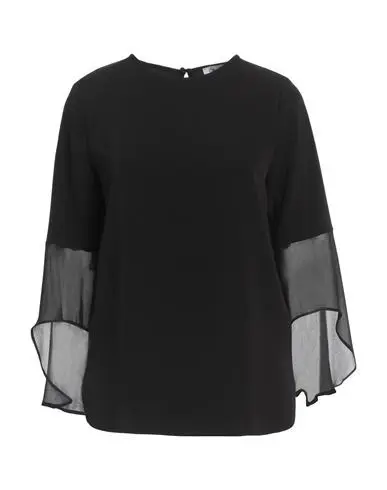 Calvin Klein Crepe Top With Bell Sleeves