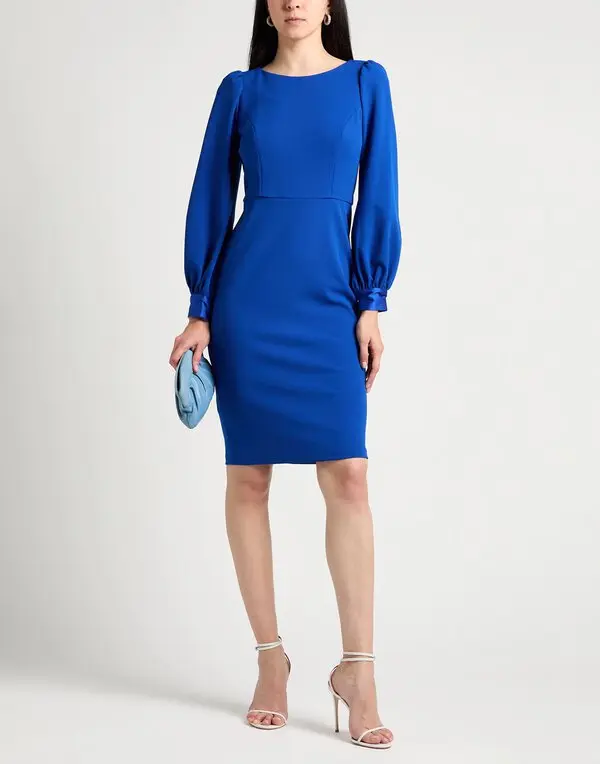 Calvin Klein Midi Bodycon Dress In Blue - 56% Off | Editorialist