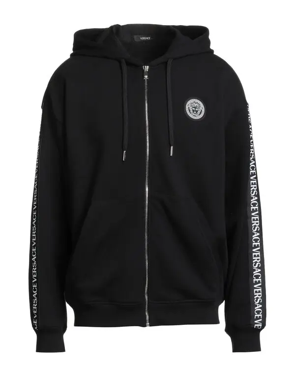 Versace Cotton Blend Zip-up Hoodie