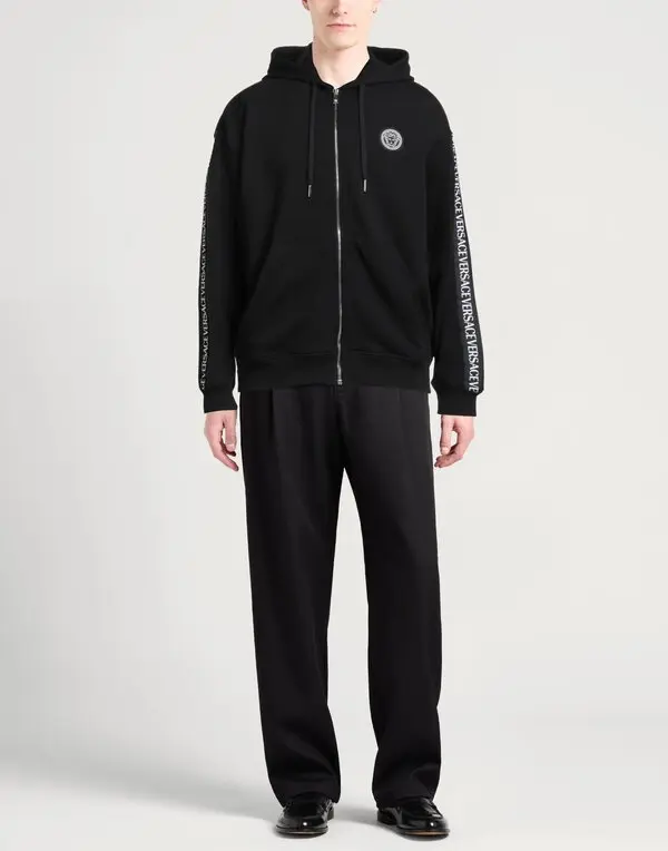 Versace Cotton Blend Zip-up Hoodie