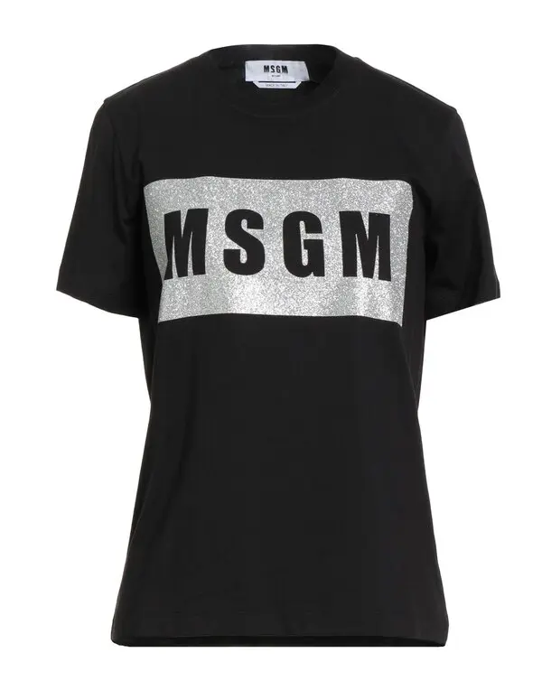 MSGM Logo-print T-shirt - Black