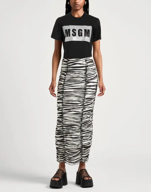 MSGM Logo-print T-shirt - Black