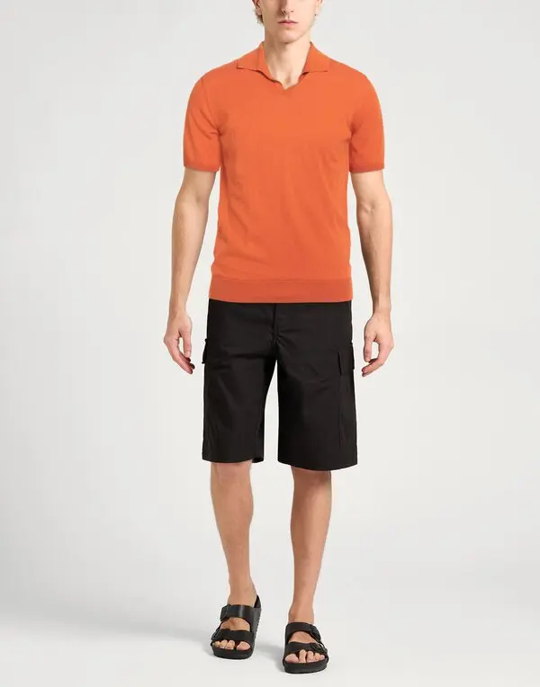 Alpha Studio Cotton Polo Collar Sweater
