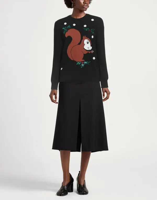 VICOLO Jacquard Knit Sweater