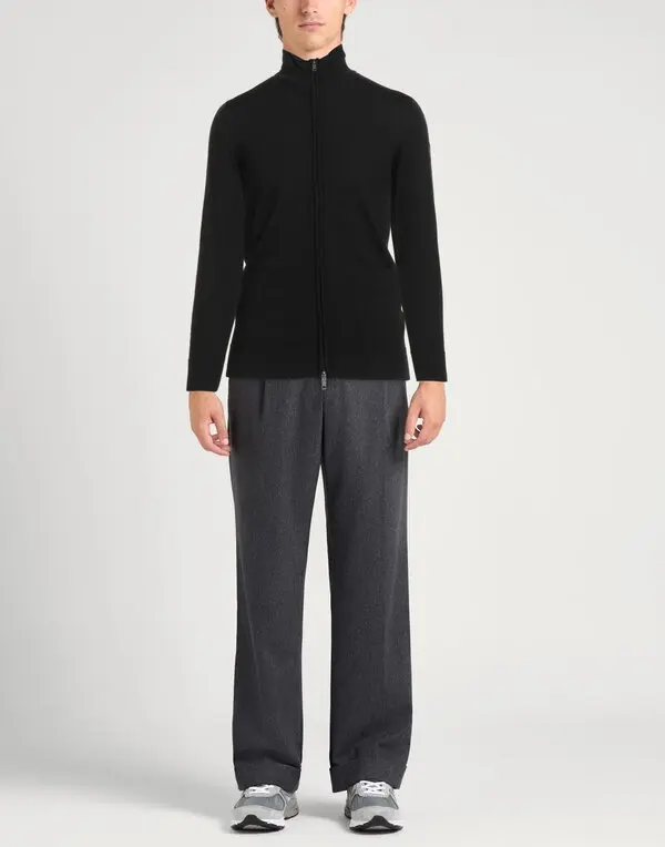 Iceberg Wool Zip Up Cardigan - Black