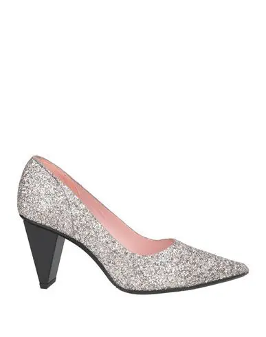 RAS Pumps In Coated Fabric With Geometric Heel