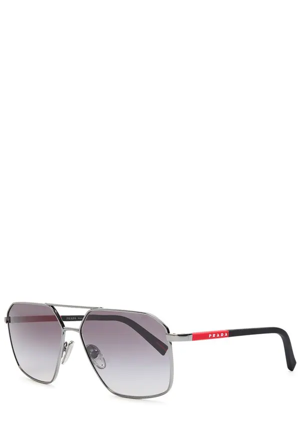 Prada Aviator-style Sunglasses - Silver
