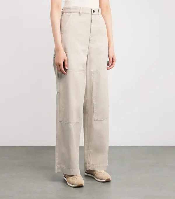 Max Mara Cotton Cargo Trousers