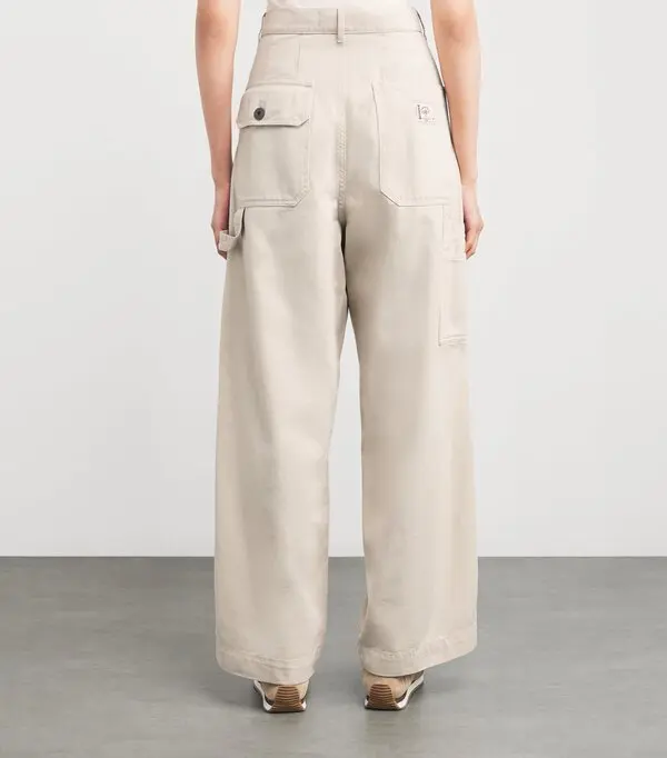 Max Mara Cotton Cargo Trousers