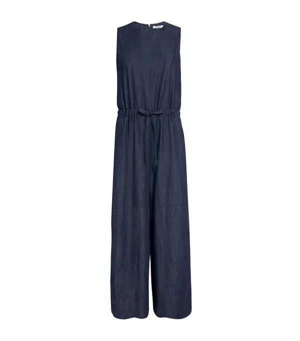 Max Mara Denim Denise Jumpsuit - Blue