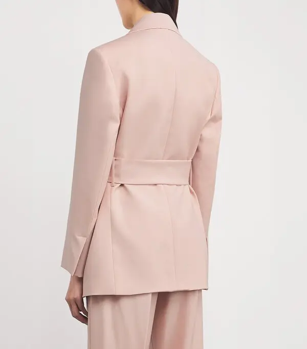Max Mara Virgin Wool Belted Blazer