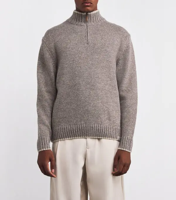 Paul & Shark Wool-cashmere Heavy Knit Pullover Sweater