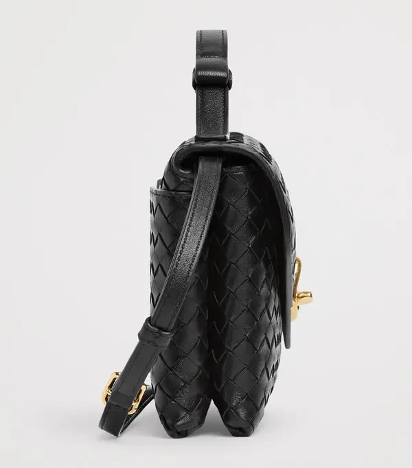 Bottega Veneta Leather Knot Lock Top-handle Bag - Black