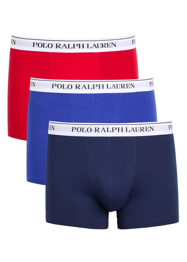 Polo Ralph Lauren Logo-jacquard Stretch-cotton Trunks - Multicoloured