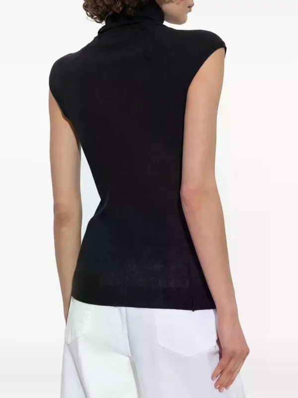 Dsquared2 Cap-sleeve Turtleneck Top