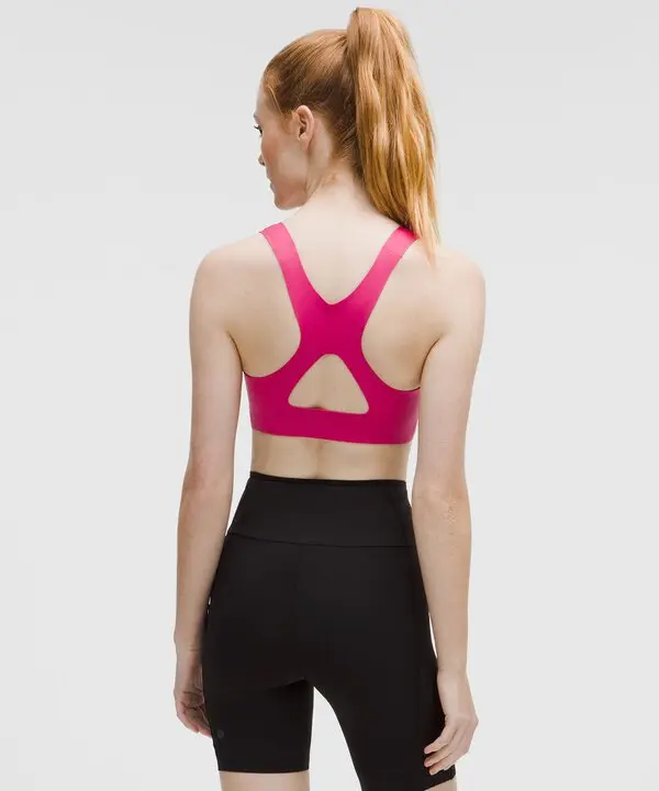 Lululemon Go Further Bra With Support Code Technology - Raspberry Coulis