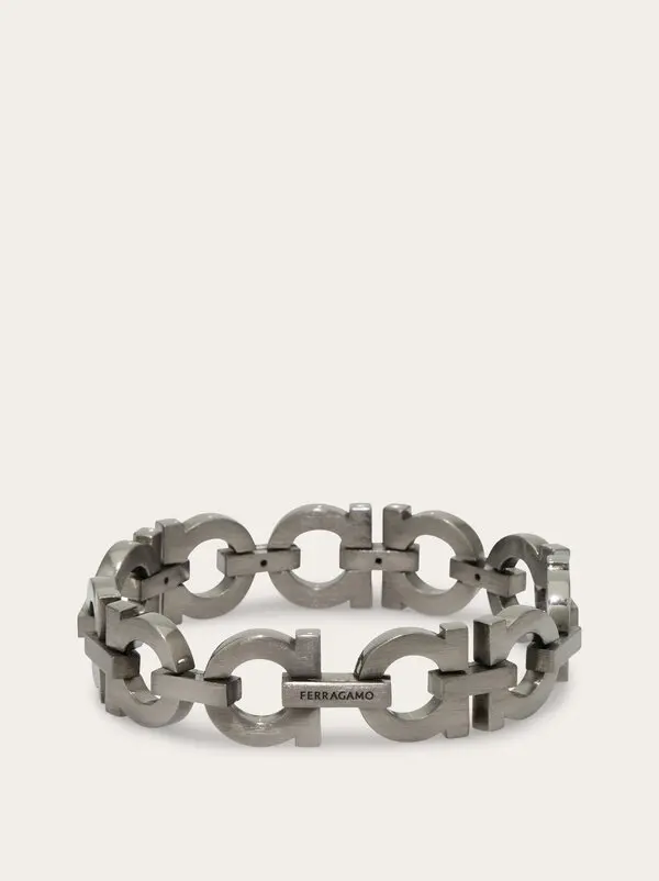 FERRAGAMO Gancini Chain Bracelet - Silver