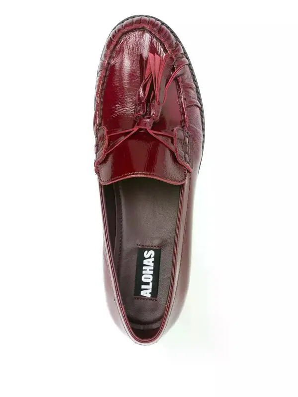 ALOHAS Tassel-detail Leather Loafers