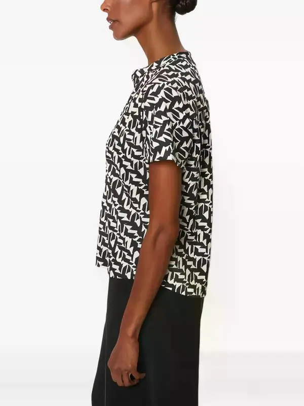 Marc O'polo Abstract-print Short-sleeve Blouse