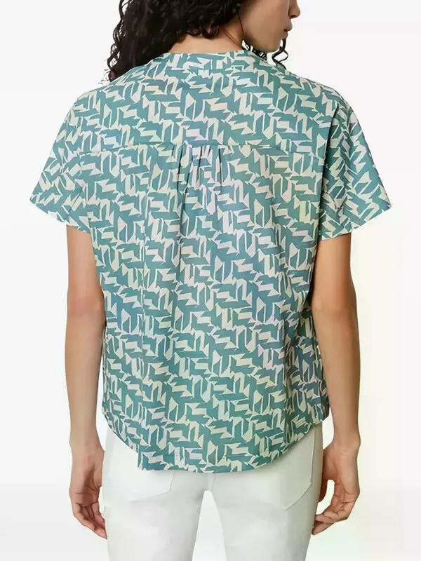 Marc O'polo Geometric-print Short-sleeve Top