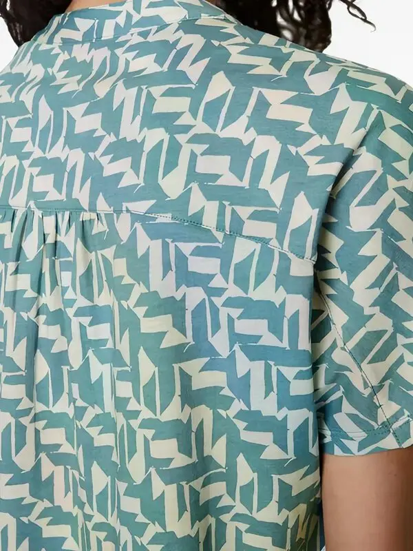Marc O'polo Geometric-print Short-sleeve Top
