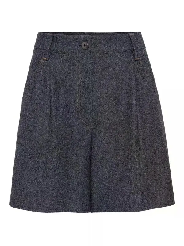 Brunello Cucinelli Virgin Wool Knee-length Shorts