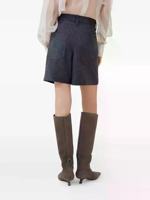 Brunello Cucinelli Virgin Wool Knee-length Shorts