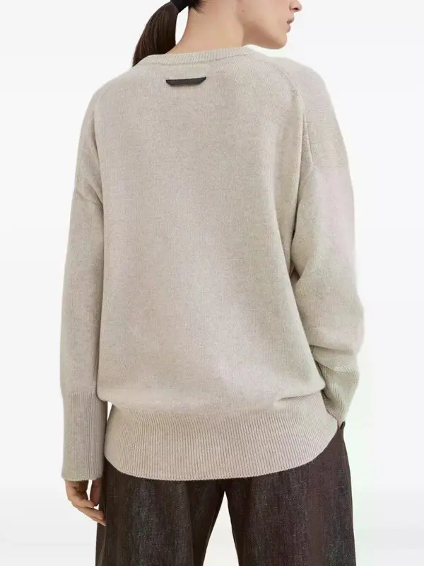 Brunello Cucinelli Monili-chain Cashmere Sweater