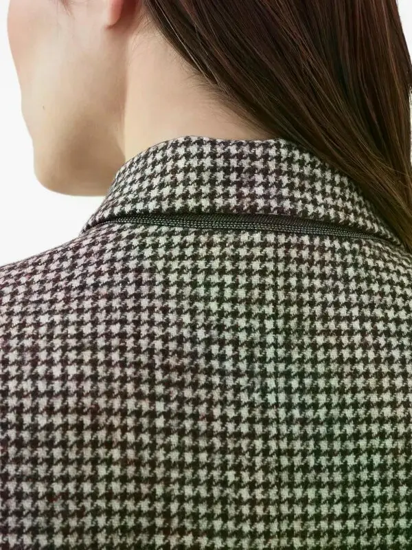 Brunello Cucinelli Houndstooth Belted Blazer