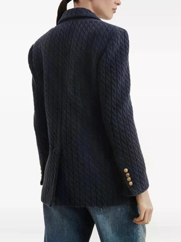 Brunello Cucinelli Double-breasted Textured Blazer