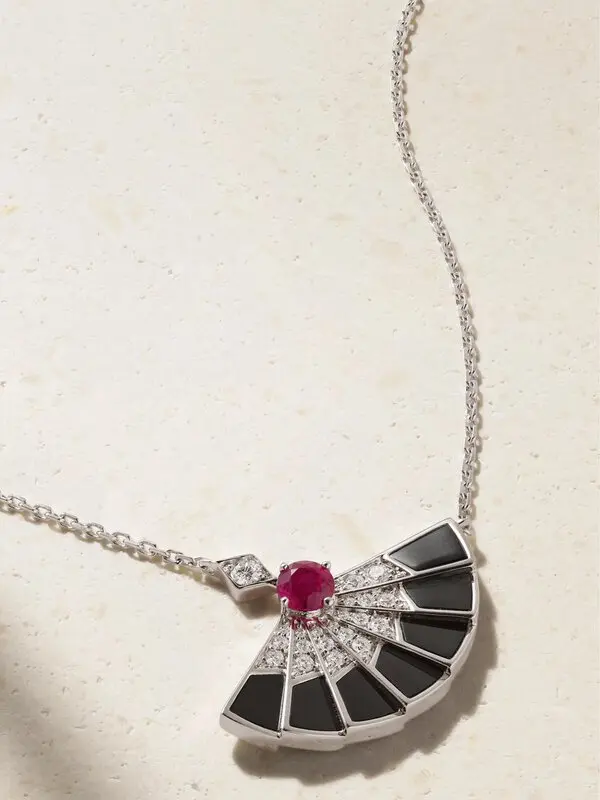 GARRARD Fanfare Symphony Multi-stone Necklace - Gold