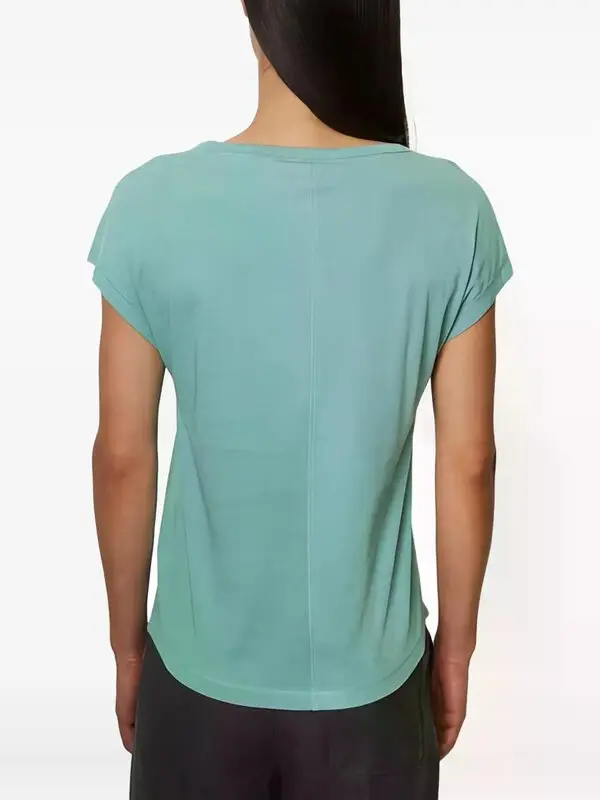 Marc O'polo Scoop Neck Cap-sleeve T-shirt - Blue