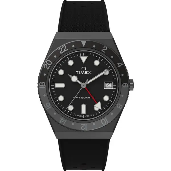 TIMEX® Gmt Strap Watch - Black