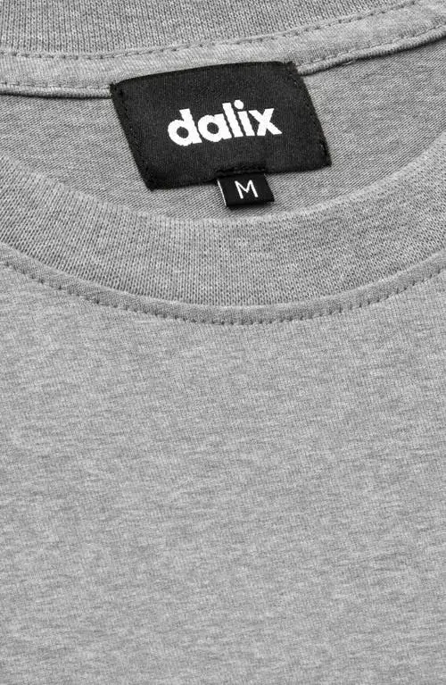 DALIX Lil Smile Heavy Weight Cotton Tee - Heather Gray