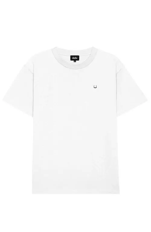 DALIX Lil Smile Heavy Weight Cotton Tee - White