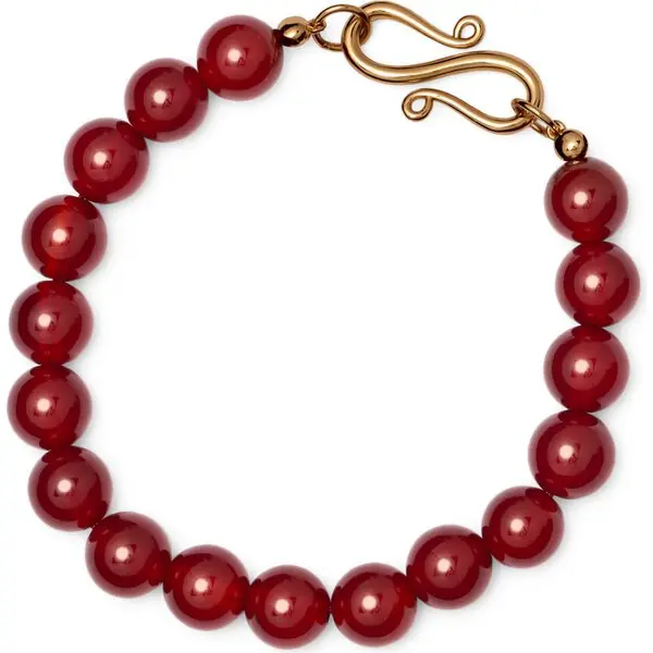 Lié Studio Mary Beaded Bracelet - Red Carnelian