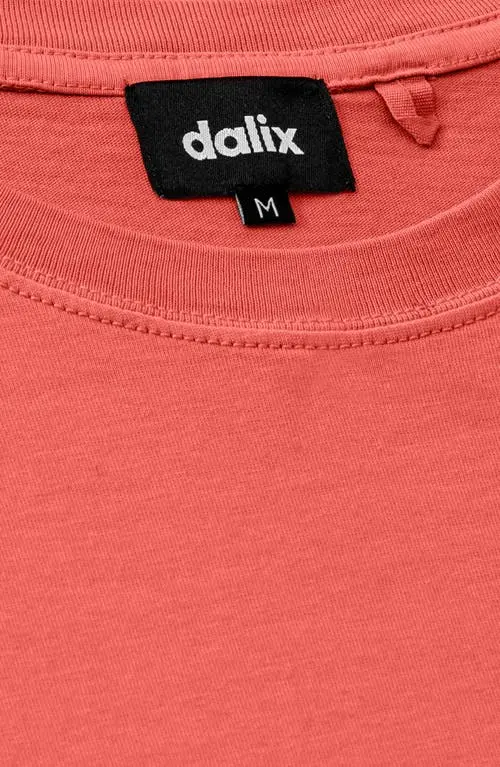 DALIX Alien Midweight Garment Dye Tee - Flamingo