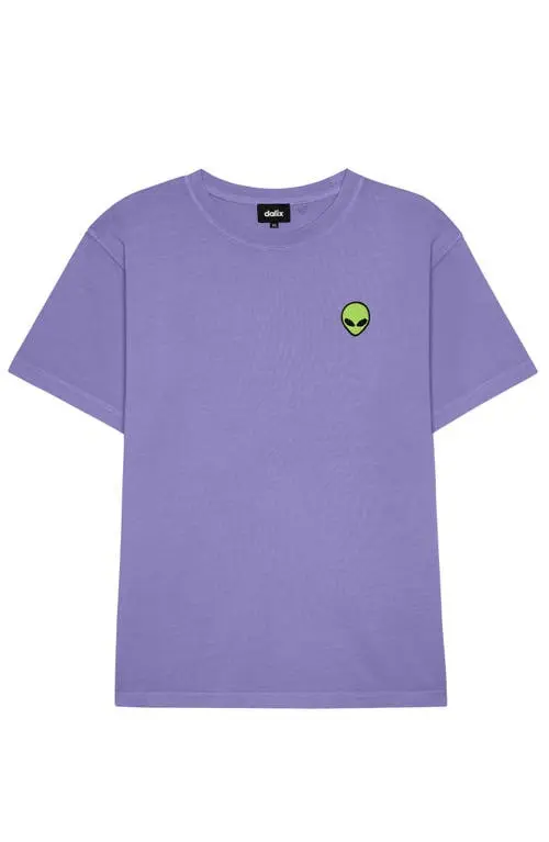 DALIX Alien Midweight Garment Dye Tee - Purple Haze