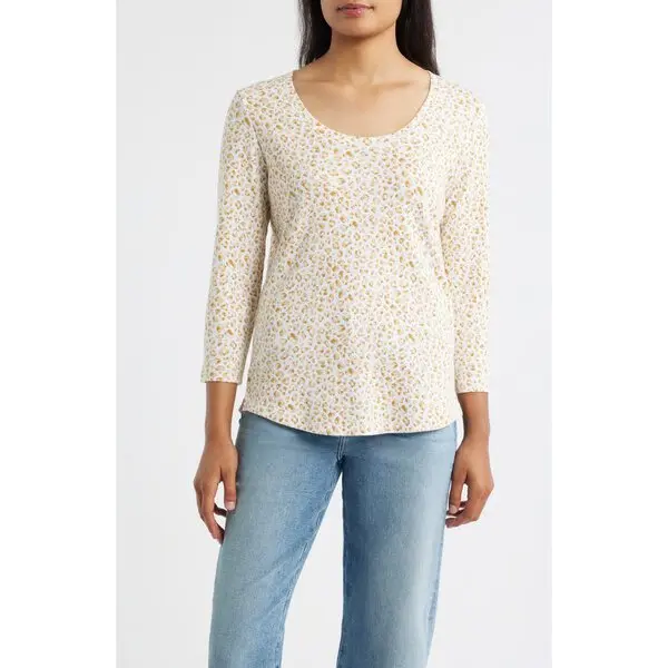 Tommy Bahama Ashley Isles Printed Knit Top - Crouton