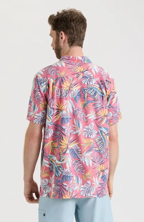 SALT LIFE Canopy Short Sleeve Button Down - Burnt Coral