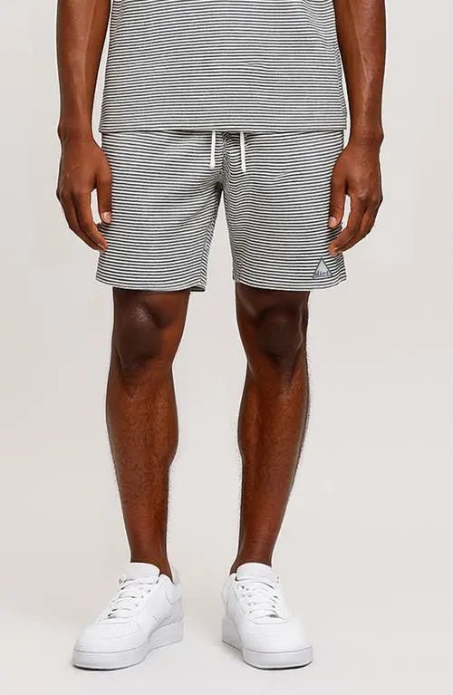 D.RT Vacay Stripe Drawstring Shorts - White/ Green
