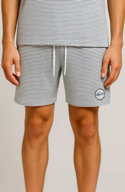 D.RT Vacay Stripe Cotton Terry Shorts